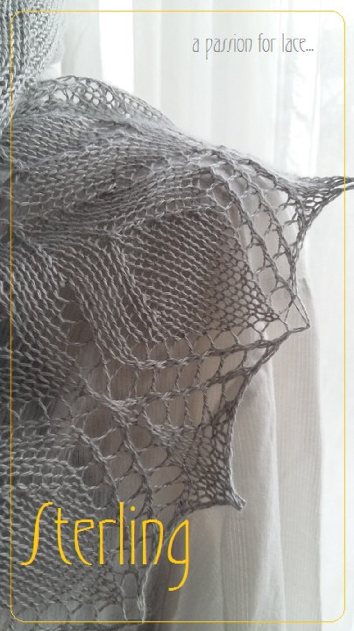 Sterling PATTERN PDF for a Rectangle Lace Shawl Beginners - Etsy