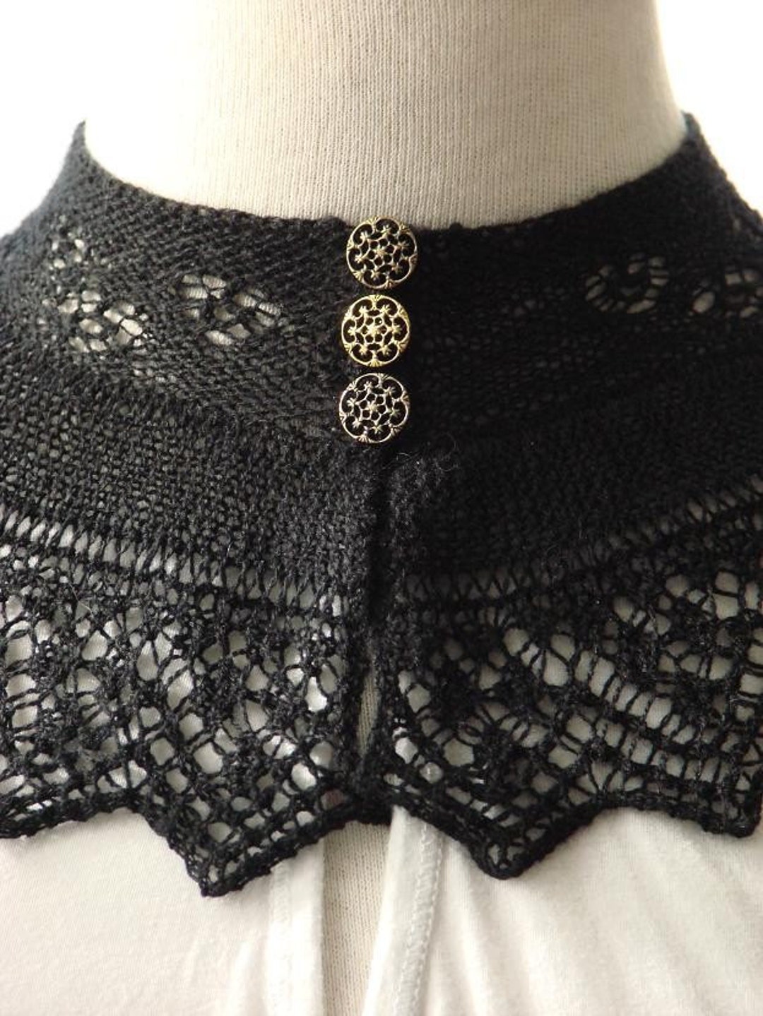 Traditional Shetland Collar in Cashmere Pattern PDF - Etsy