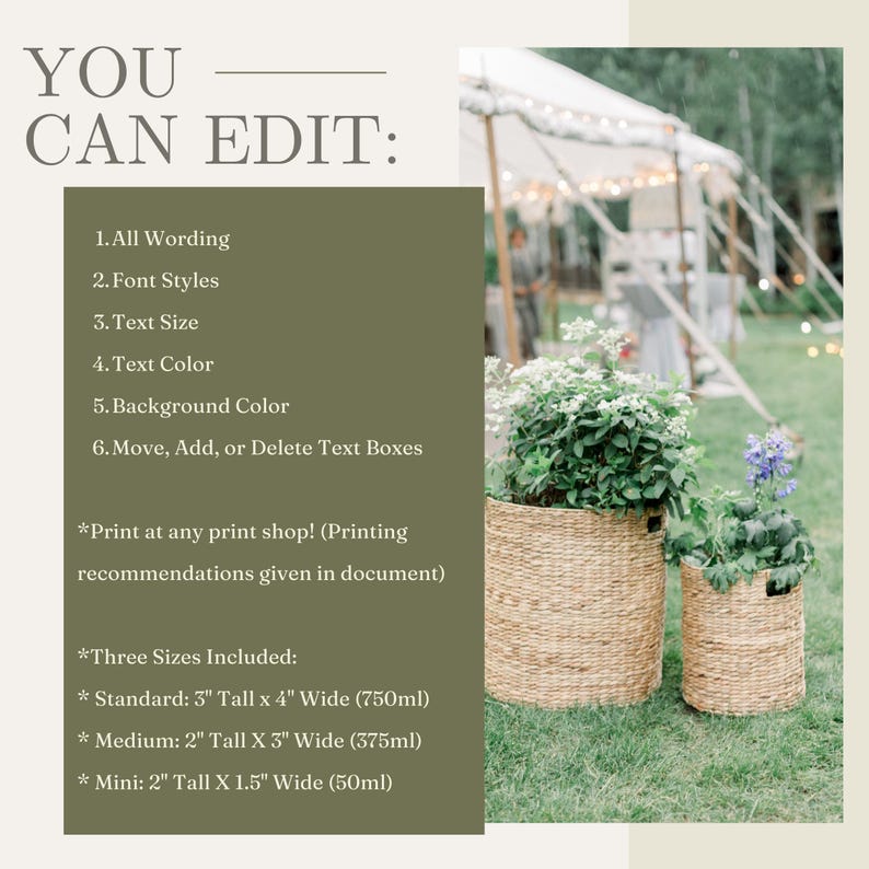 Custom Bride Champagne Label | Orange Style (digital File) - Etsy