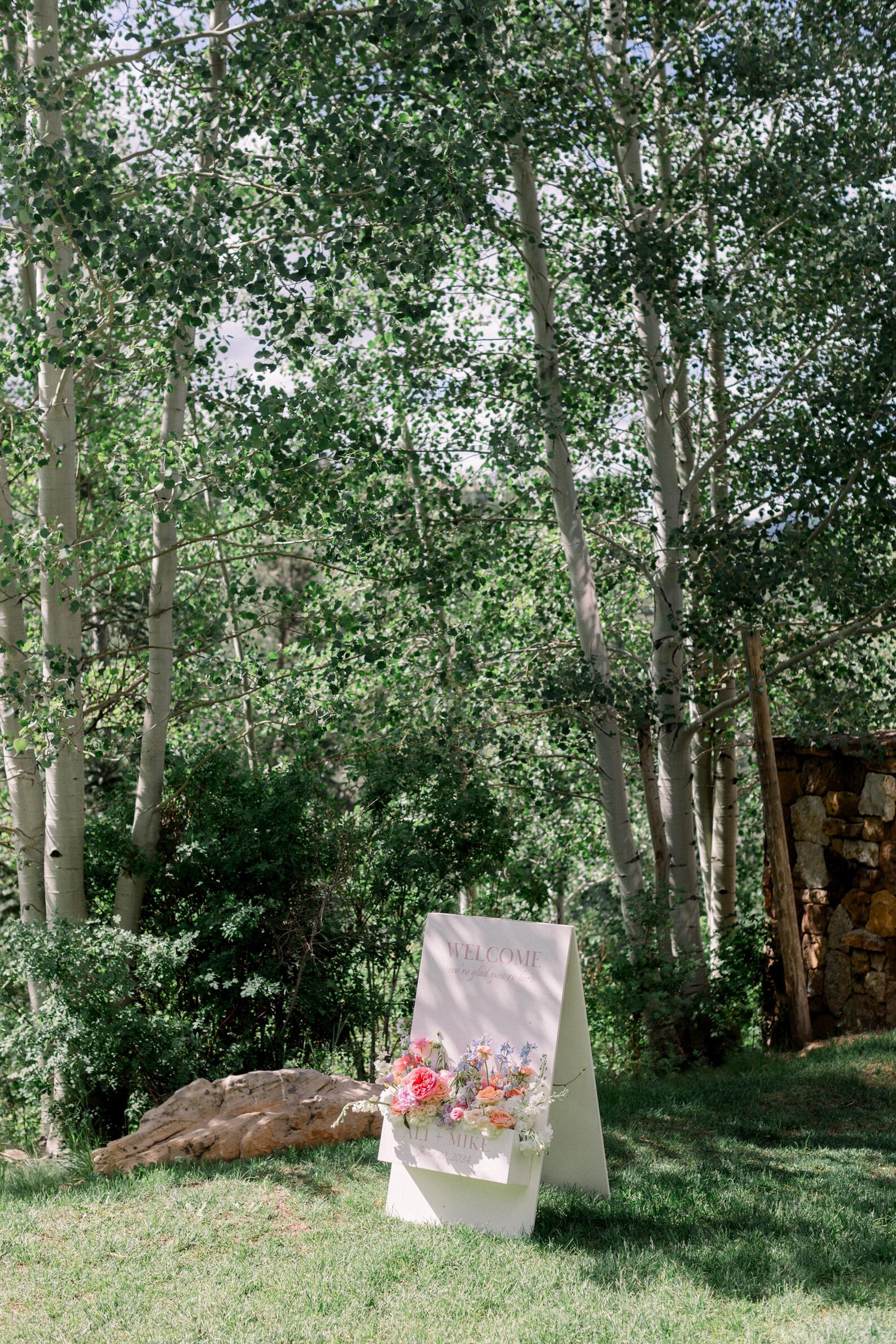 Flower Box Welcome Sign for Wedding | Wedding Welcome Sign A Frame ...