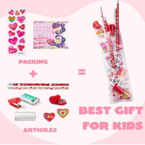 28 Pack Valentine’s Day Stationery Kids Gift Set – School Classmates ...
