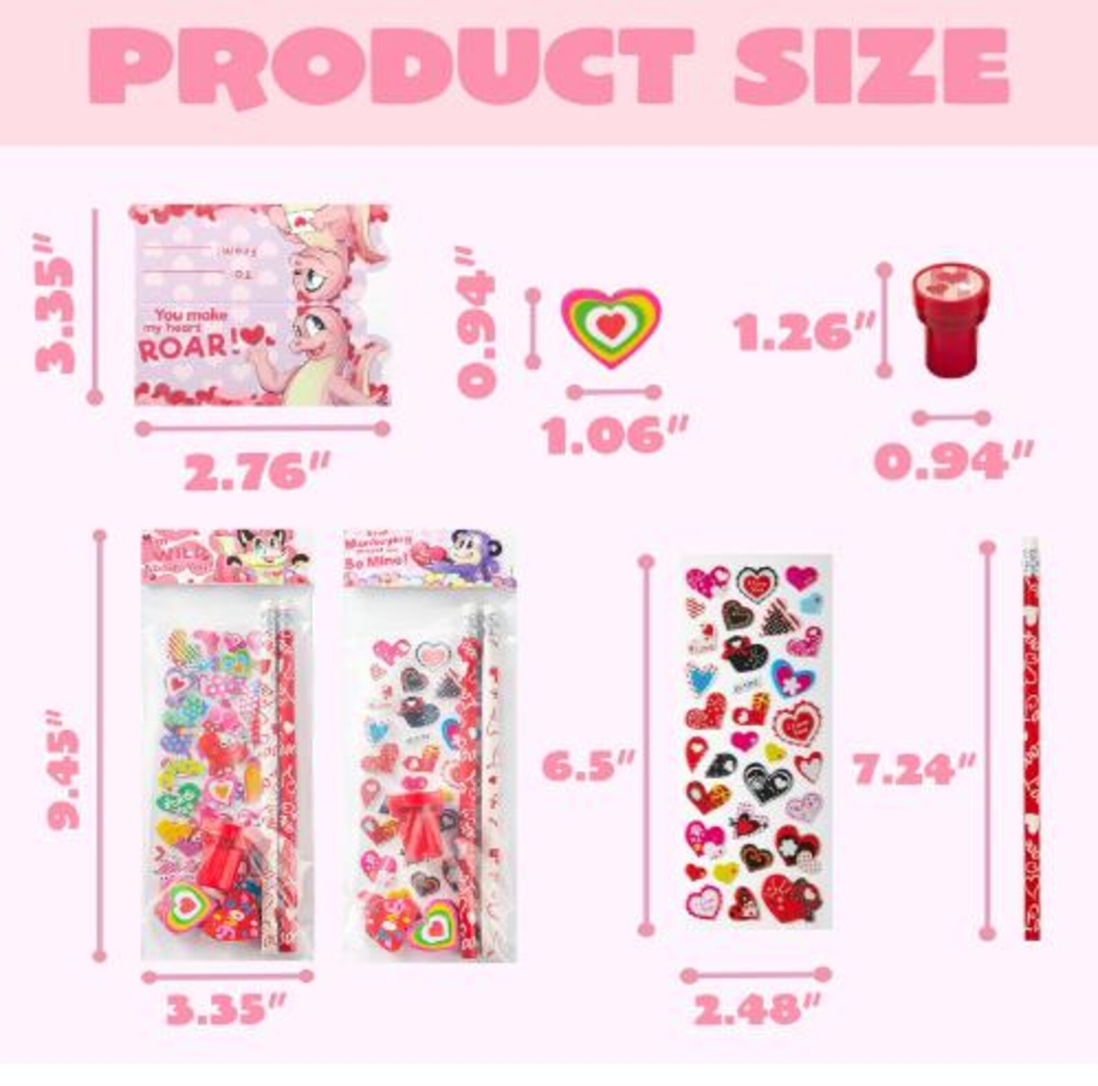 28 Pack Valentine’s Day Stationery Kids Gift Set – School Classmates ...