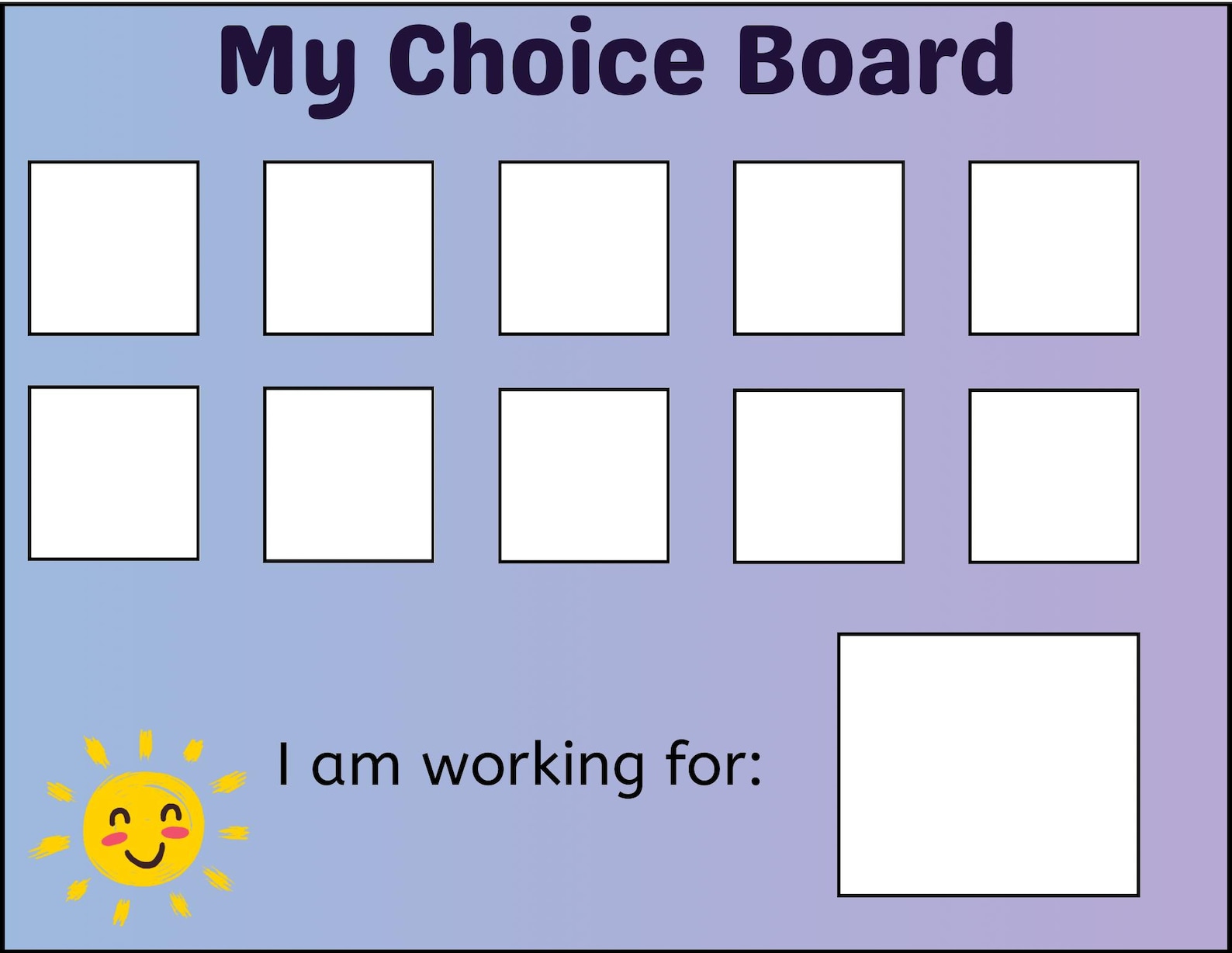 Choice Board for Autism - Etsy