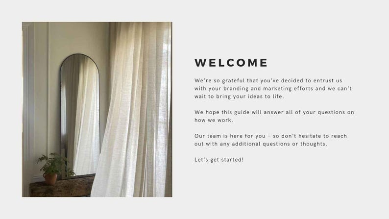 Client Welcome Guide for Marketing, Branding, Design, Small Businesses ...