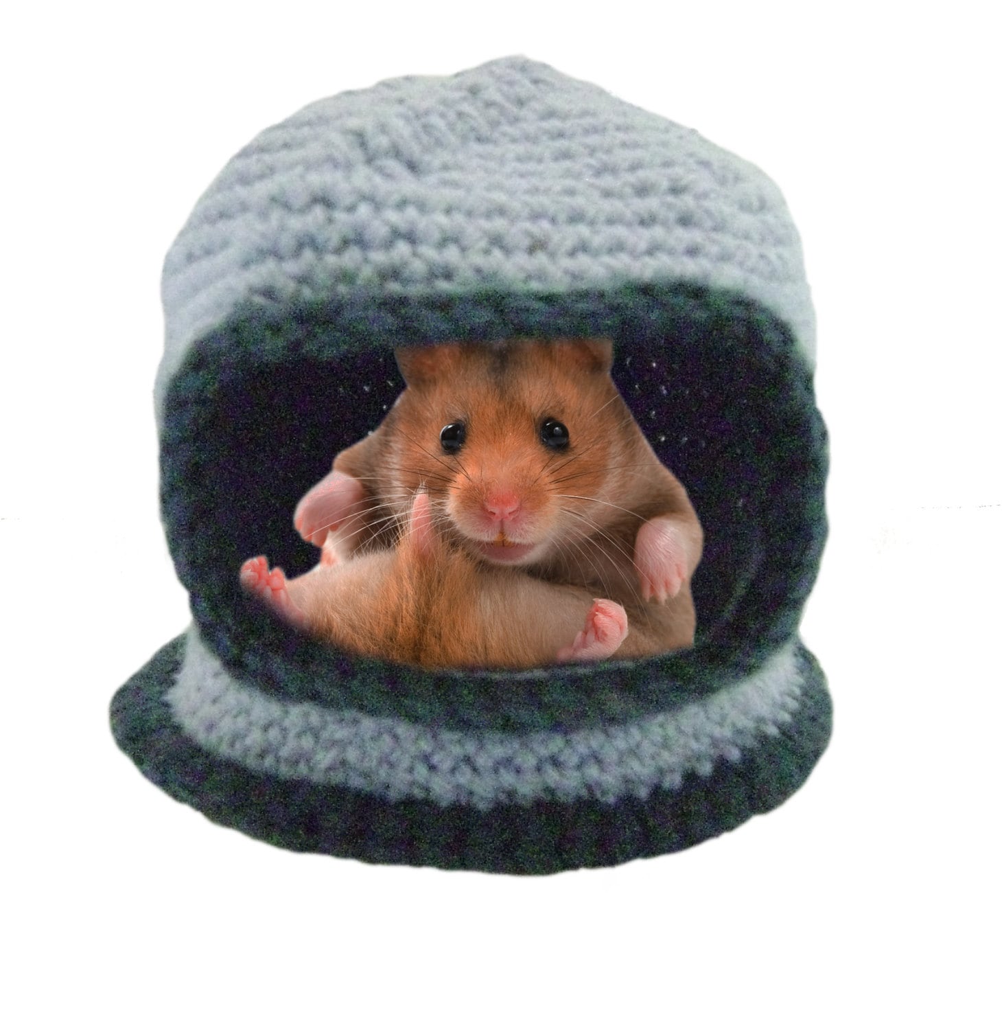 Hamster Hut Space Helmet House Crochet - Etsy