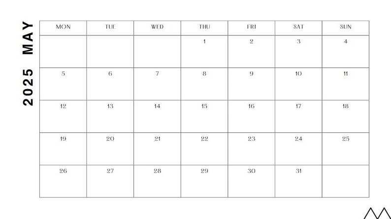 Simplistic 2025 Digital Calendar - Editable and Printable Upon Purchase ...