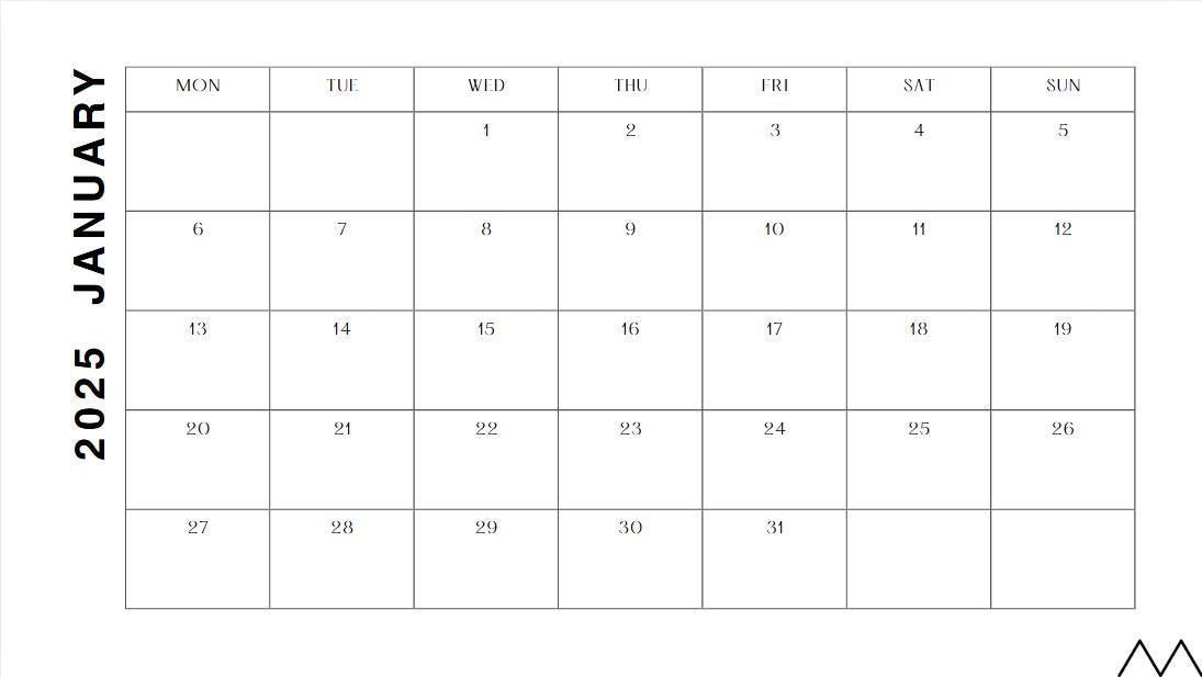 Simplistic 2025 Digital Calendar - Editable and Printable Upon Purchase ...