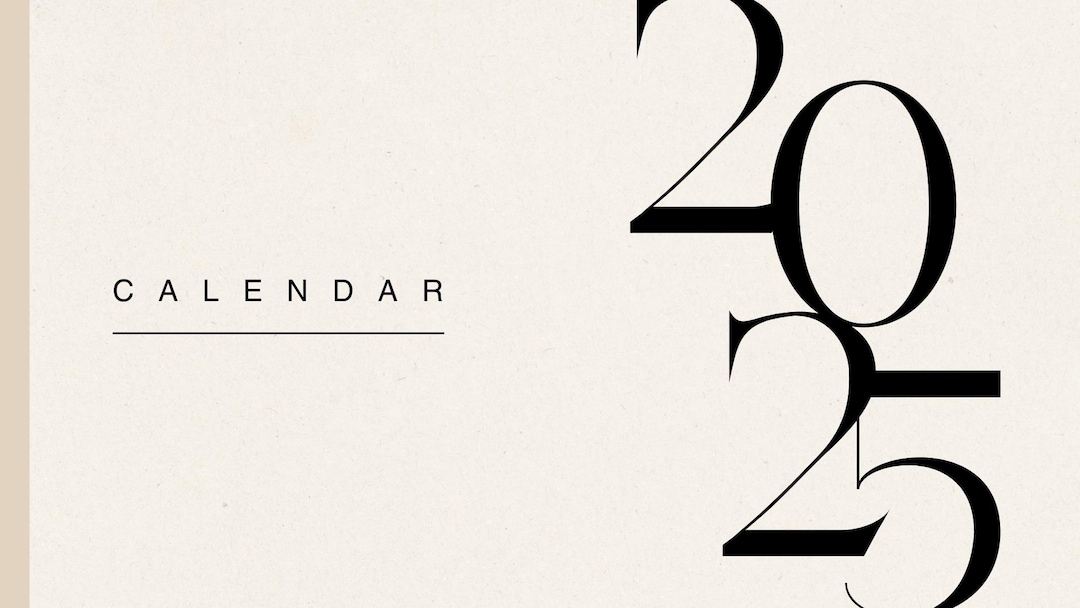 Simplistic 2025 Digital Calendar - Editable and Printable Upon Purchase ...
