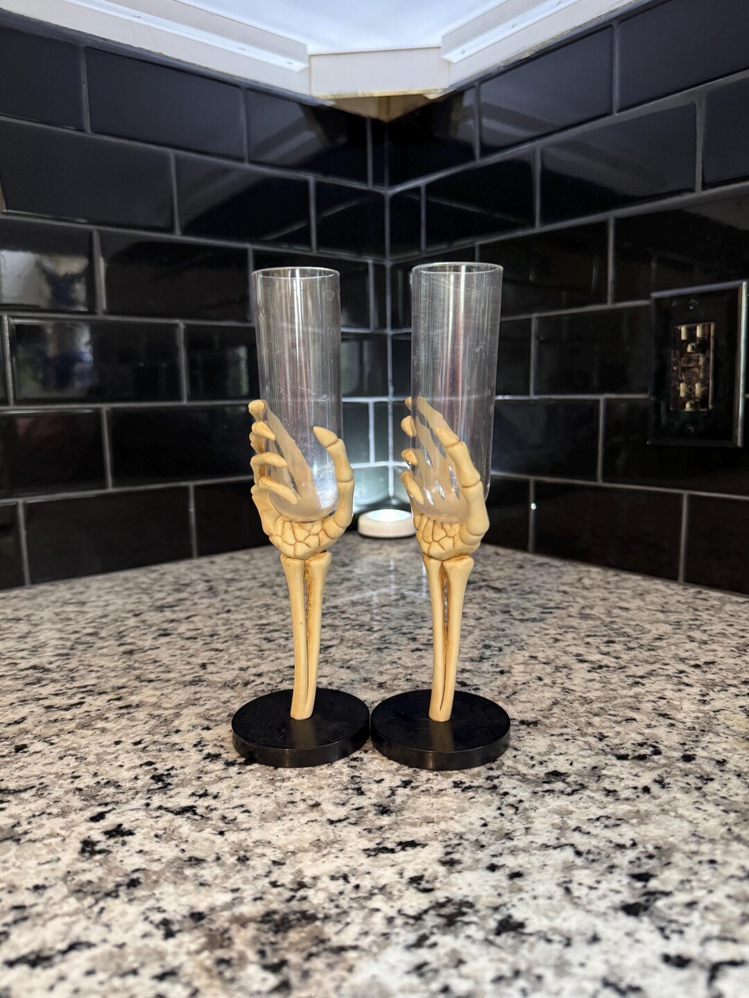 Set of Skeleton Hand Plastic Flutes - Etsy