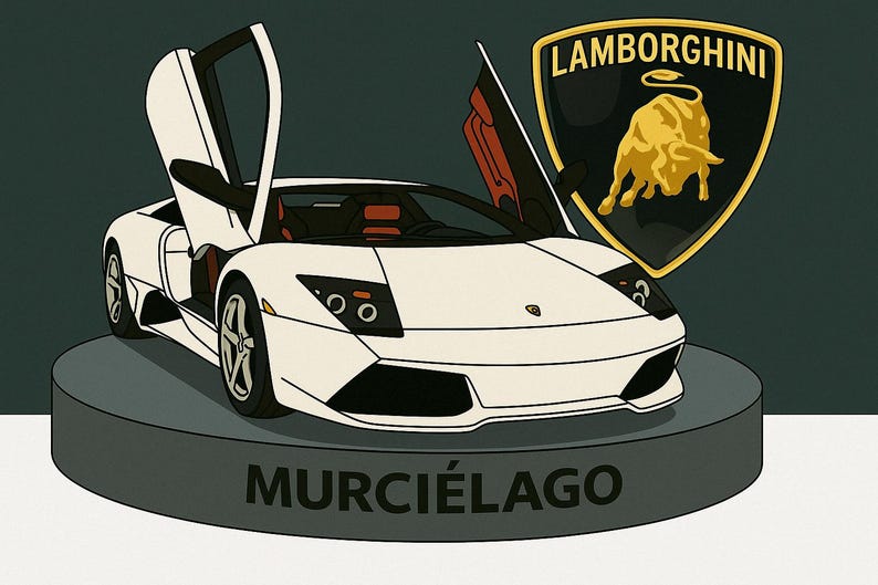 2009 Lamborghini Murcielago LP640 Print - Etsy