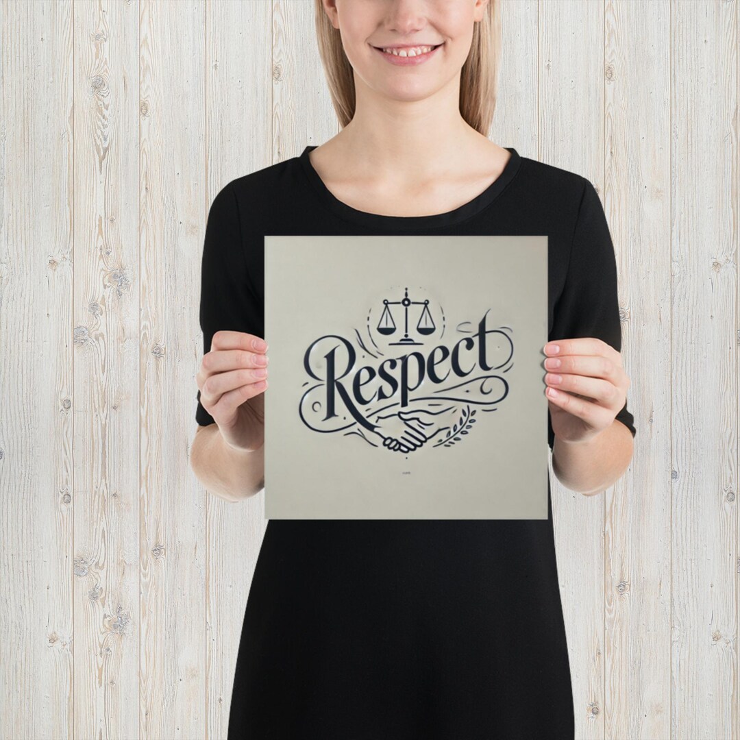 Poster Picture Nice Cute Cool Attractive Beautiful the Word Respect is ...