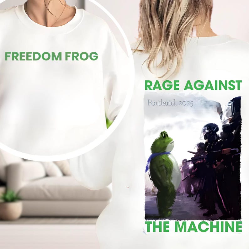 Freedom Frog Portland 2025 T-shirt, Political Protest Shirt, Stand for ...