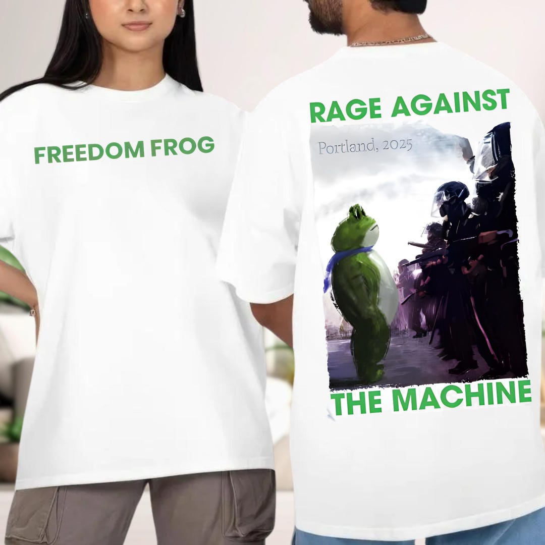 Freedom Frog Portland 2025 T-shirt, Political Protest Shirt, Stand for ...