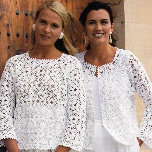 Crochet Pattern Motif Tunic Top Evening - Etsy