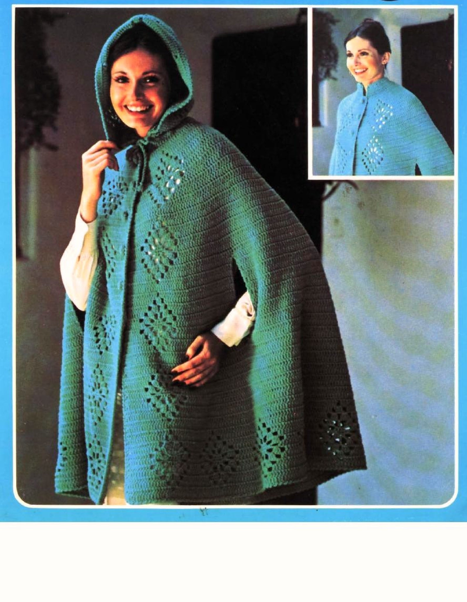 Crochet Pattern Crochet Cape and Hood/cloak Beginner's - Etsy