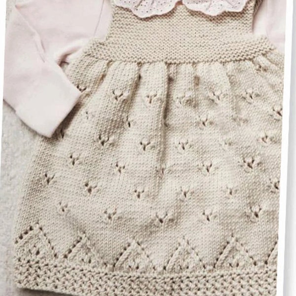 Girls Knit Dress Pattern - Etsy
