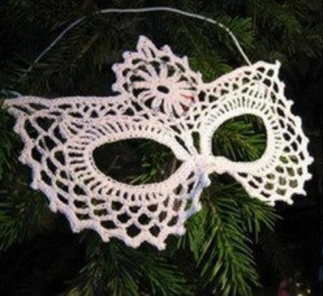 CHARTED CROCHET PATTERN - Masquerade Mask - Party/festival/carnival ...