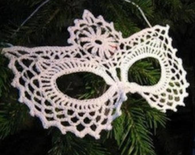 Lace Masquerade Mask Crochet Pattern EN/DE: PDF Mask Crochet, Carnival ...