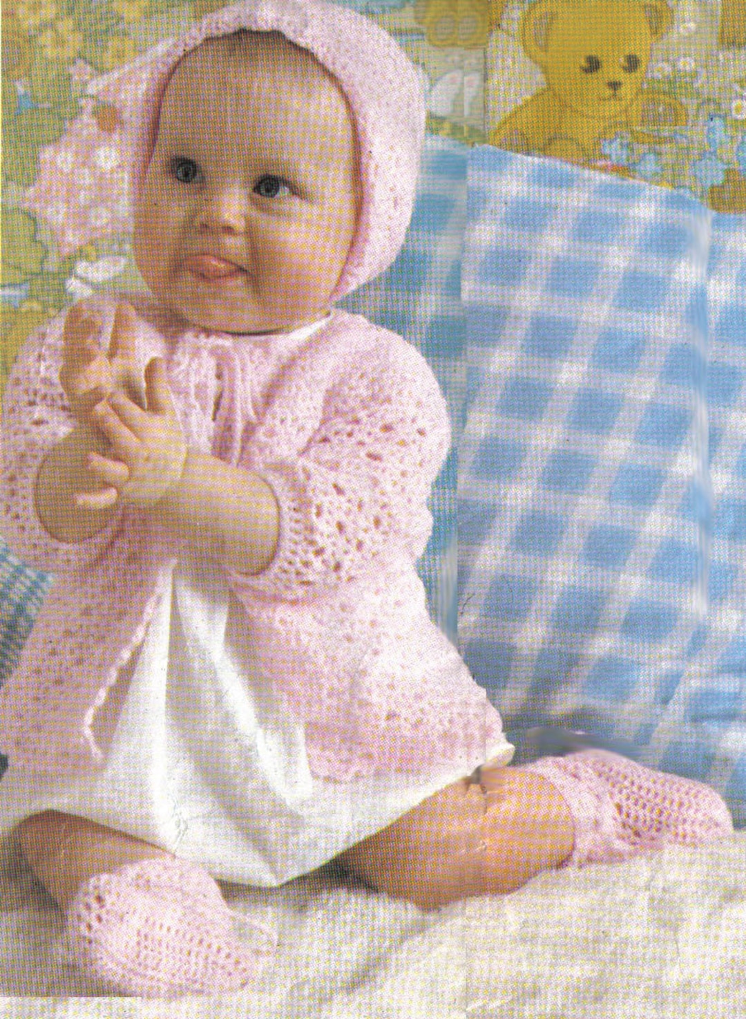 Matinee Set Crochet Pattern for Baby With Bonnet/hat, Booties PDF ...