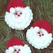 Vintage Crochet Pattern Santa Faces Father Christmas Face Christmas ...