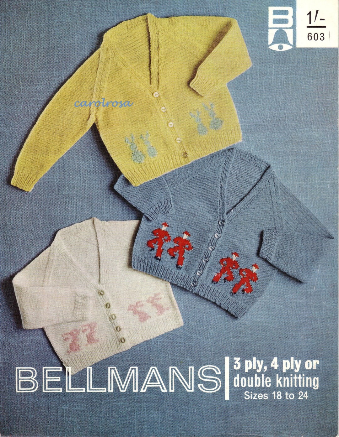 Knitting Pattern - Baby Motif Cardigans Jackets 18 to 24 Months ...