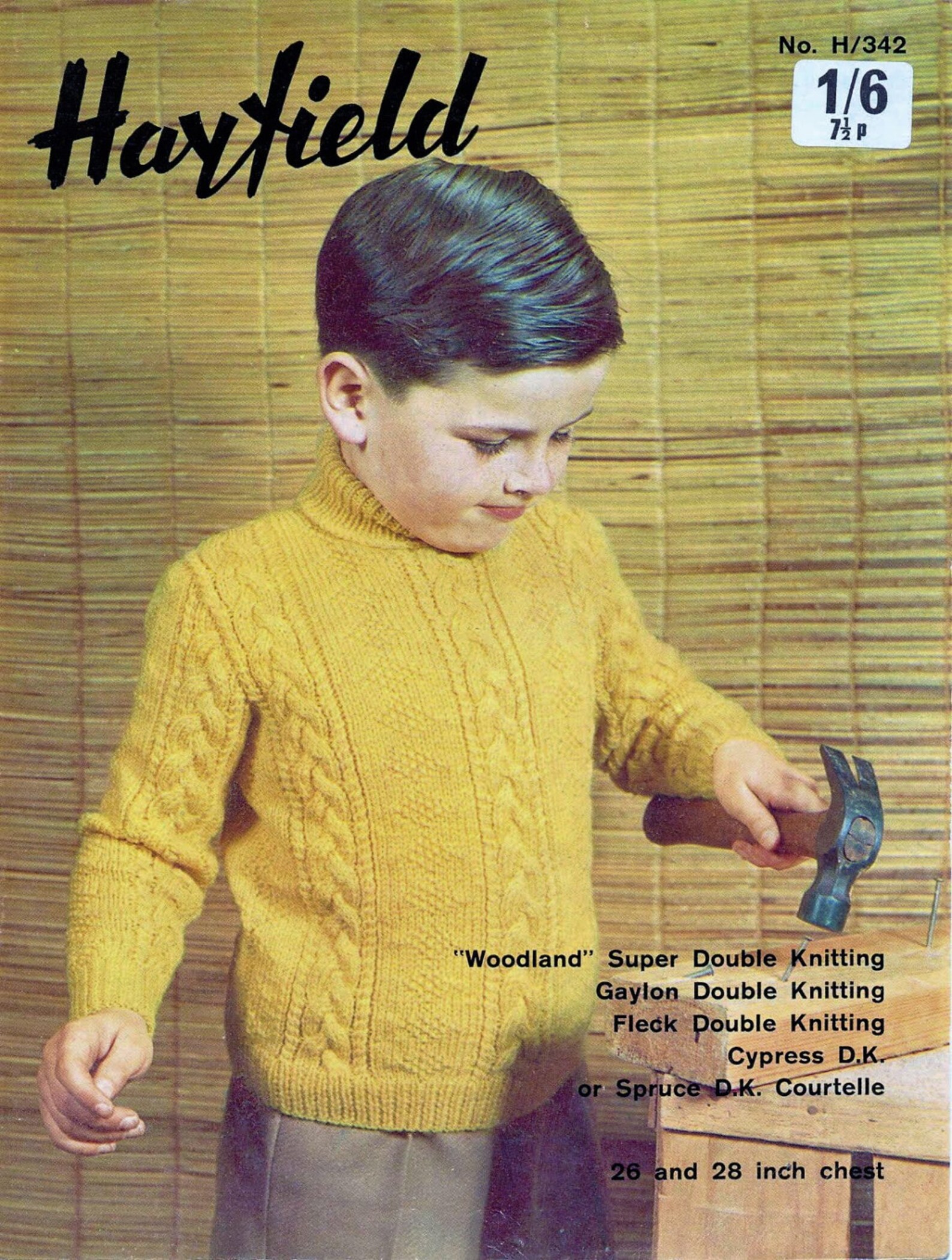 Knitting Pattern Boy's Sweater Jumper Cable Polo Neck - Etsy