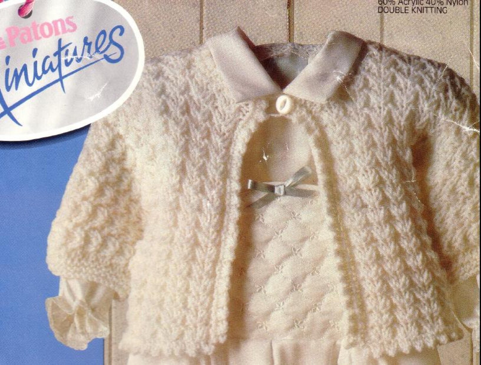 Baby Knitting PATTERN Matinee Jacket/sweater in DK 16 20 - Etsy