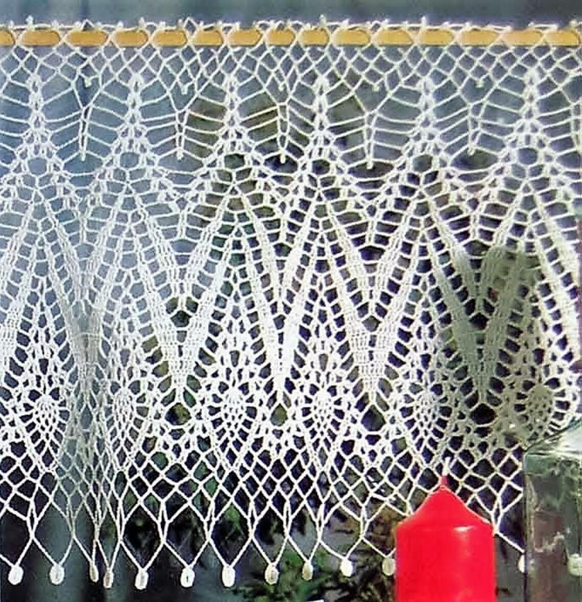 Instant Download - Chart Crochet Pattern - Lacy Crochet Curtain ...
