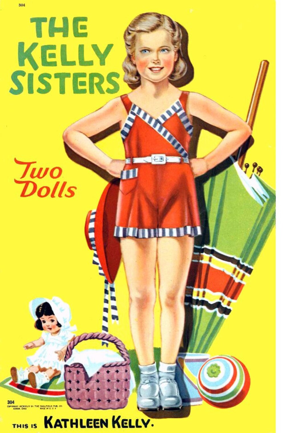 Paper Dolls and Outfits - Nora and Kathleen Kelly Cut Out Fun. PDF ...