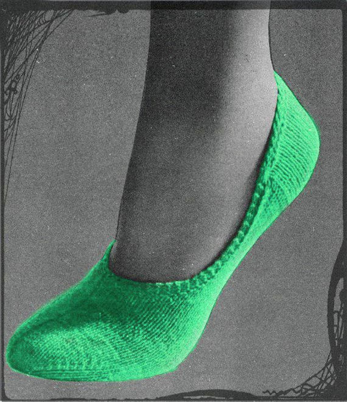 Download Vintage Knitting Pattern Footlets Slippers Sock Footsies ...