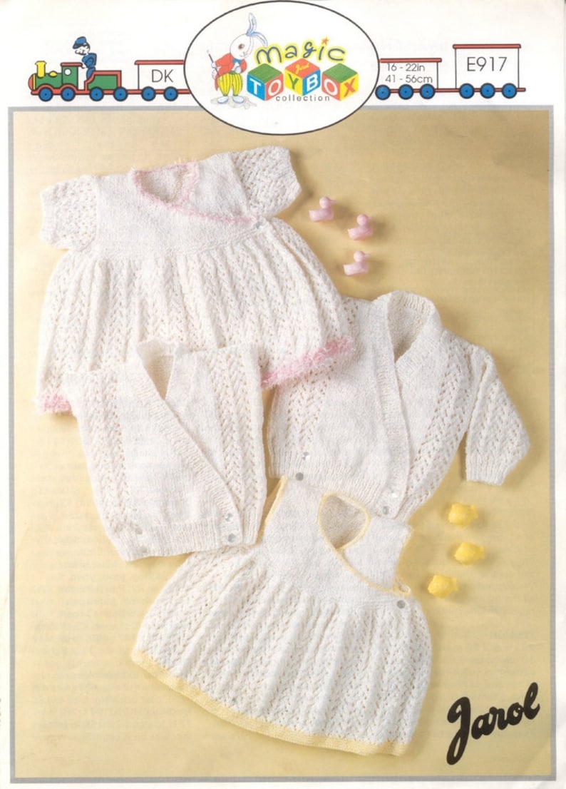 BABY KNITTING PATTERN Short sleeved dress sleeveless | Etsy
