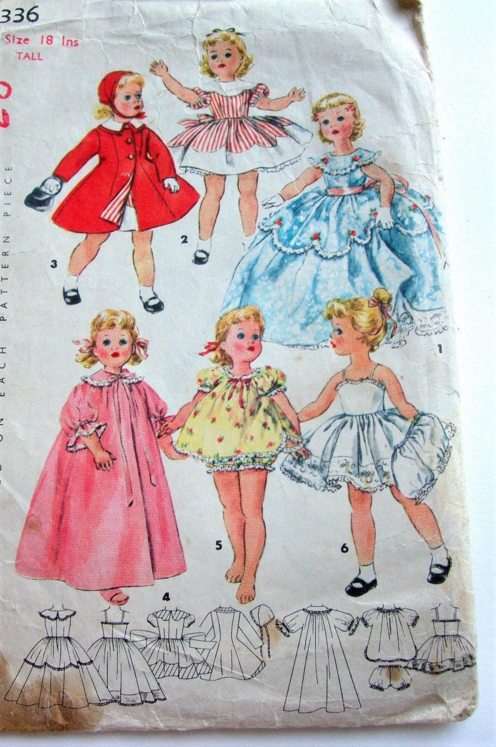 Sewing Pattern for Sweet Sue Doll or Similar 18" Doll AG Katie - 53 ...