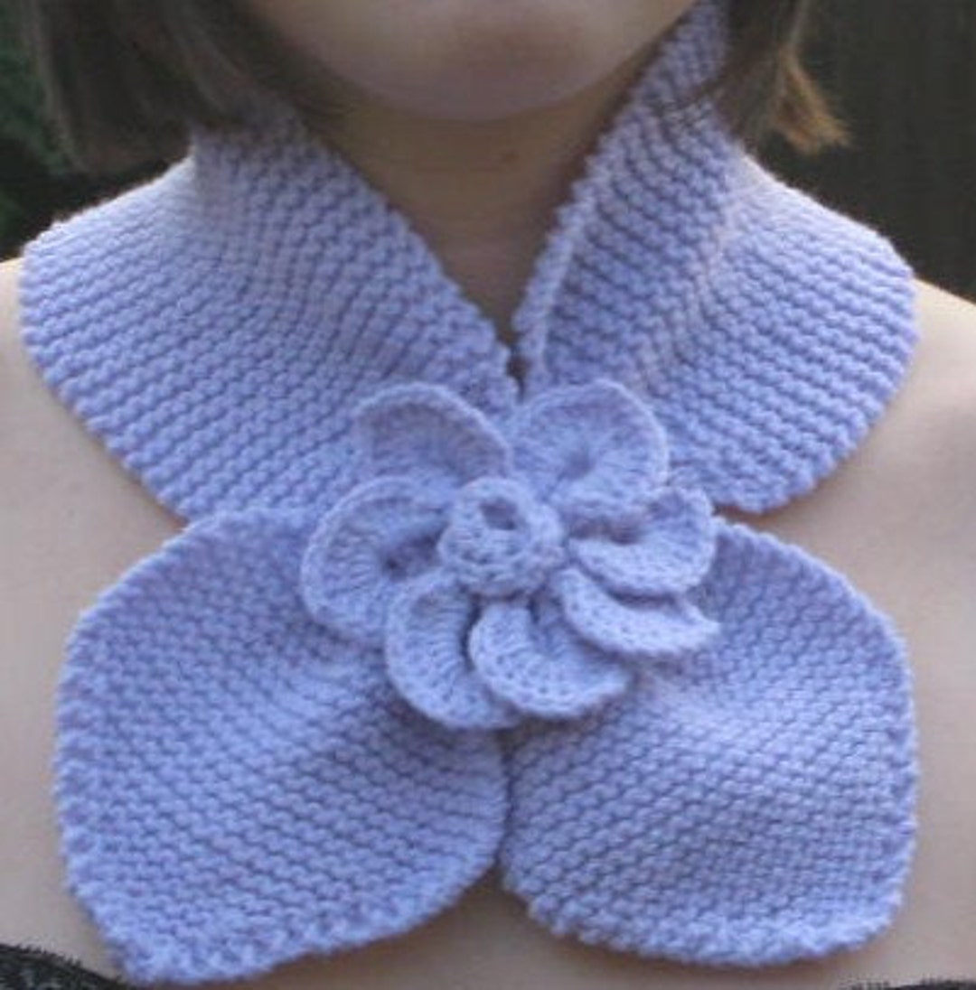 KNITTING Pattern Neck Warmer, Keyhole Scarf, Scarflette, Ascot Scarf ...