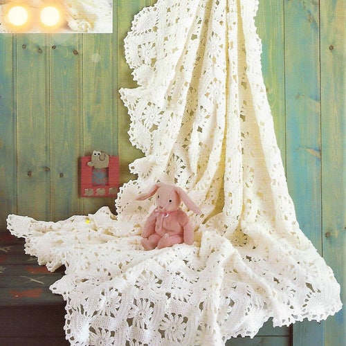 Crochet PATTERN Heirloom Baby Blanket Lacy Heirloom Baby - Etsy
