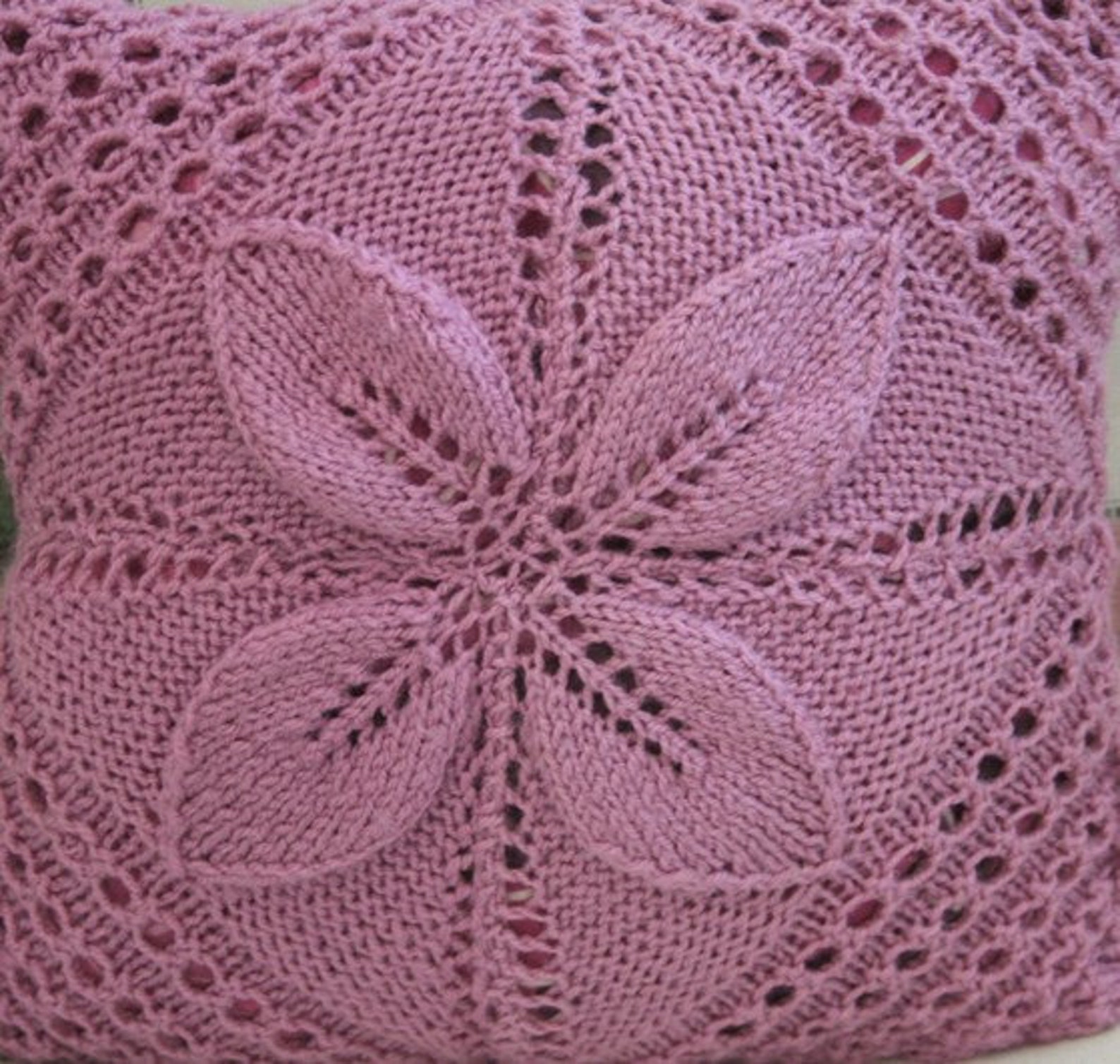 Download PDF Knitting Pattern - Leaf Blanket/afghan/bedspread ...