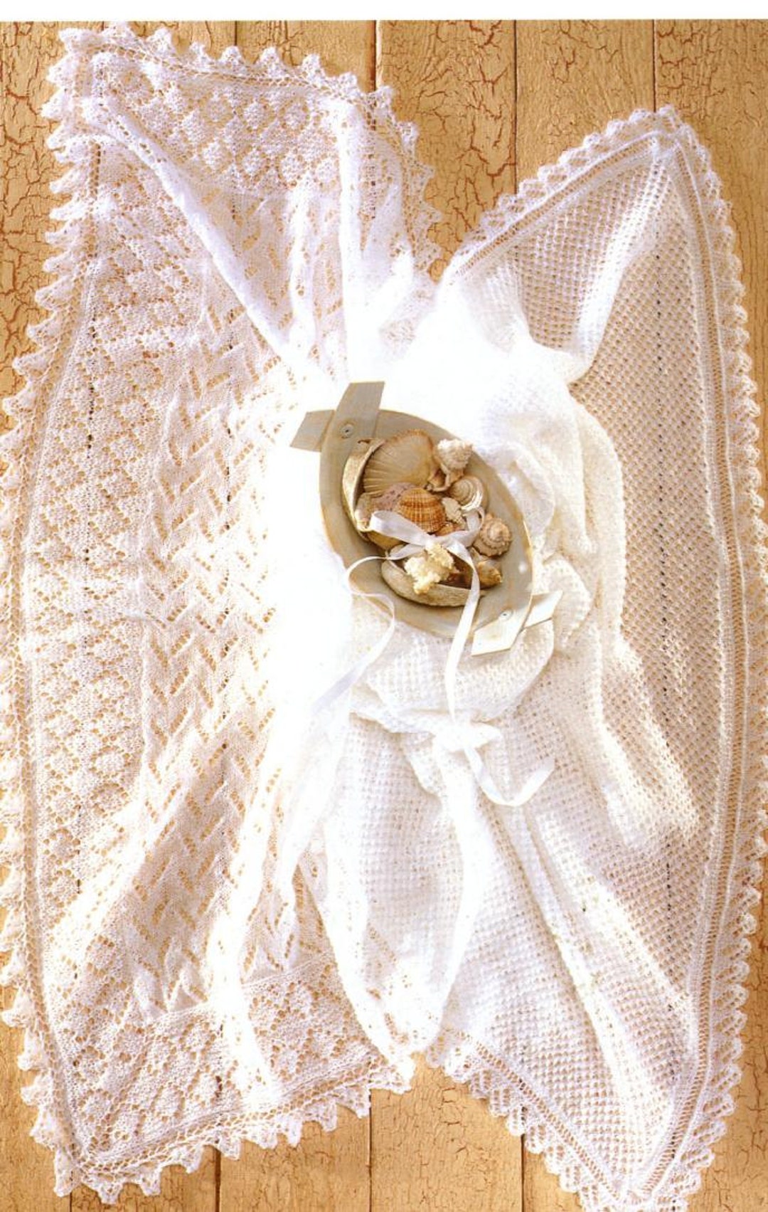 Baby KNITTING Pattern 2 Baby Shawls 2 Ply - Heirloom Quality PDF ...