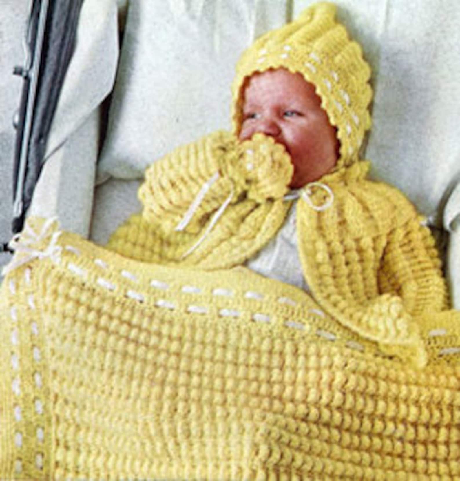 Instant Download PDF Vintage Crochet Pattern for Carriage Cover/pram ...