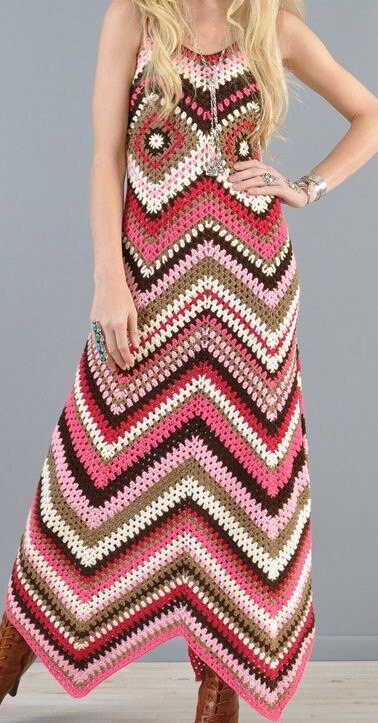 Crochet Pattern Ladies Dress Evening Gown 34-36 in UK - Etsy