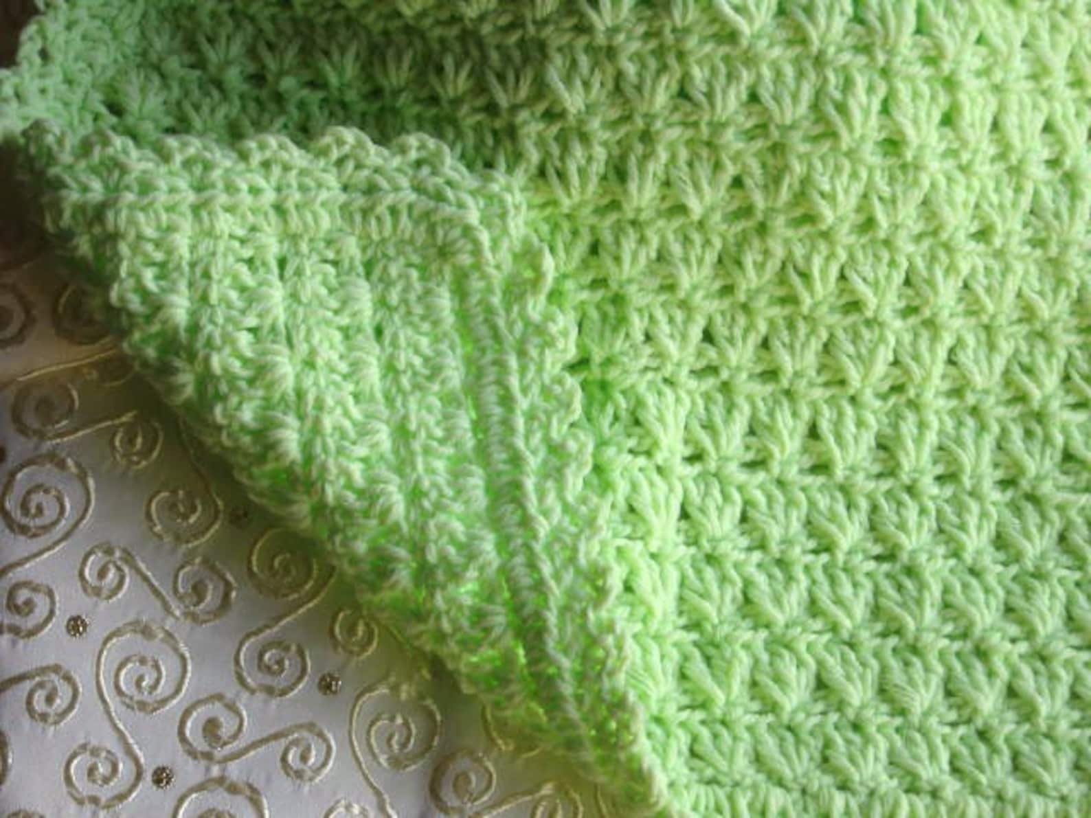 CROCHET PATTERN PDF Stroller Pram Cot Crib Blanket Afghan Easy to ...