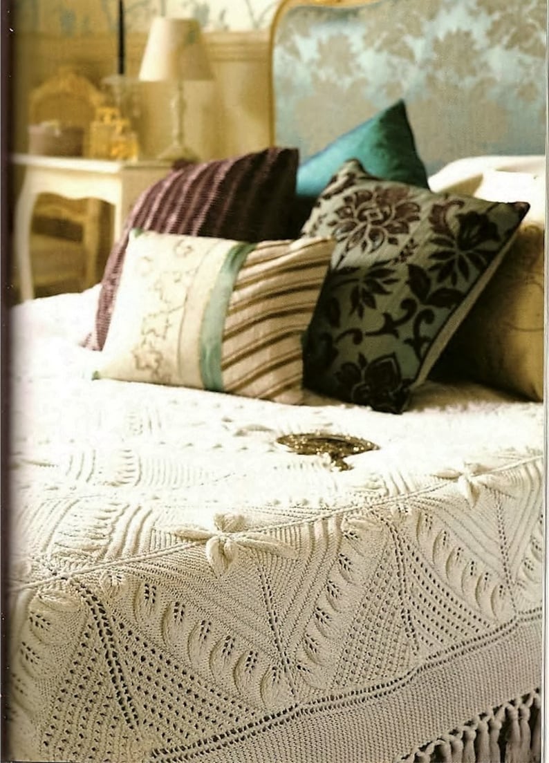Knitting Pattern - Bedspread/counterpane ENGLISH LANGUAGE Download ...