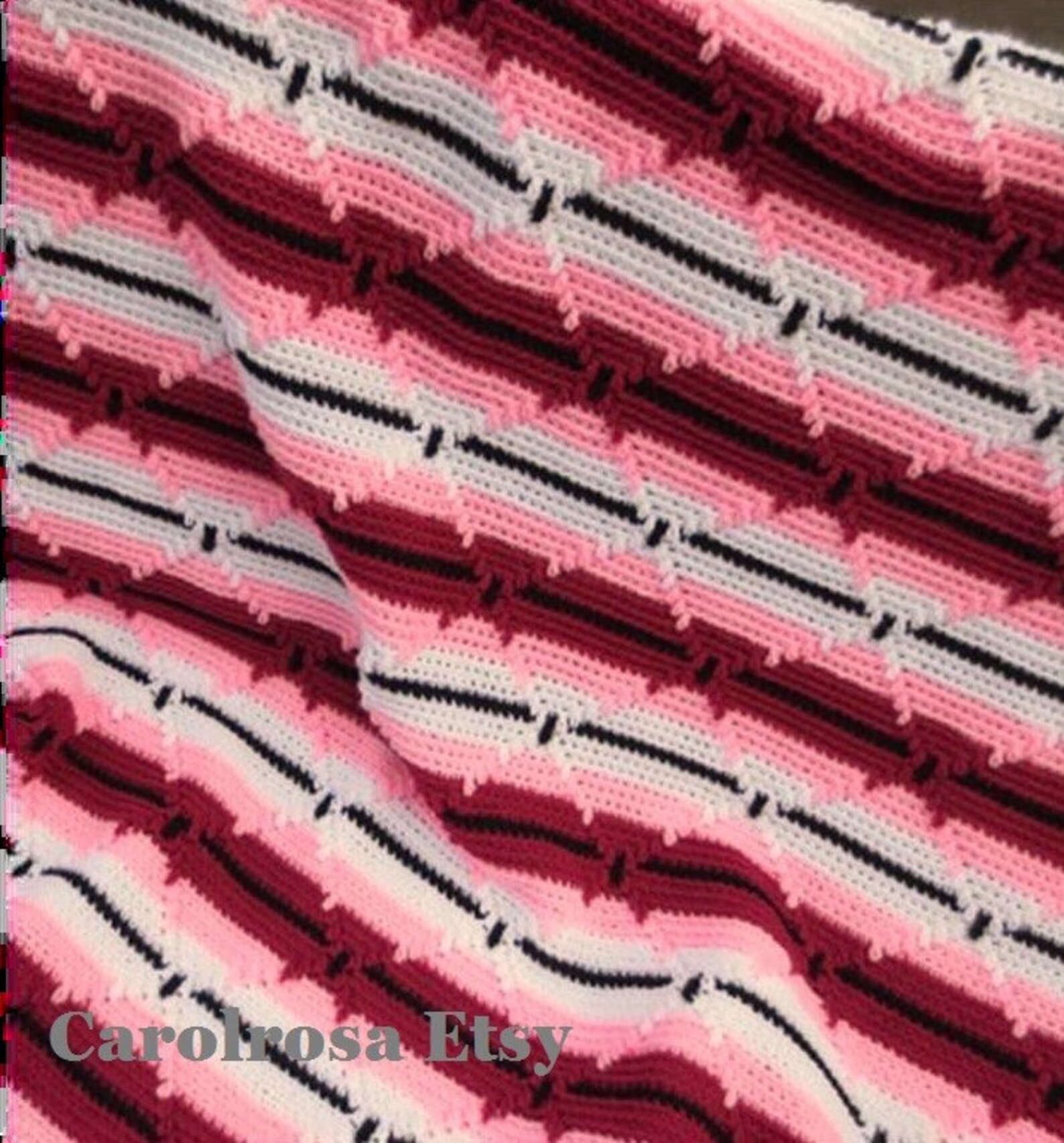 Crochet Pattern Navajo Indian Crochet Afghan/lapghan/blanket 60 X 40 ...