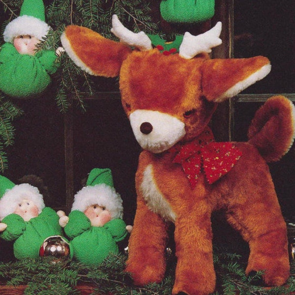 Stuffed Reindeer - Etsy