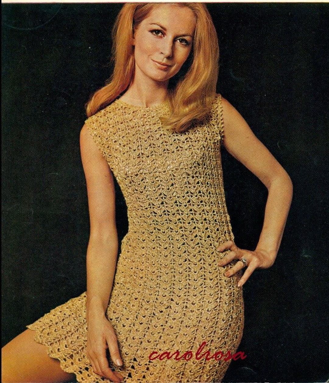 Crochet Pattern - Womens Evening Dress/maxi Dress Elegant Crochet Gown ...