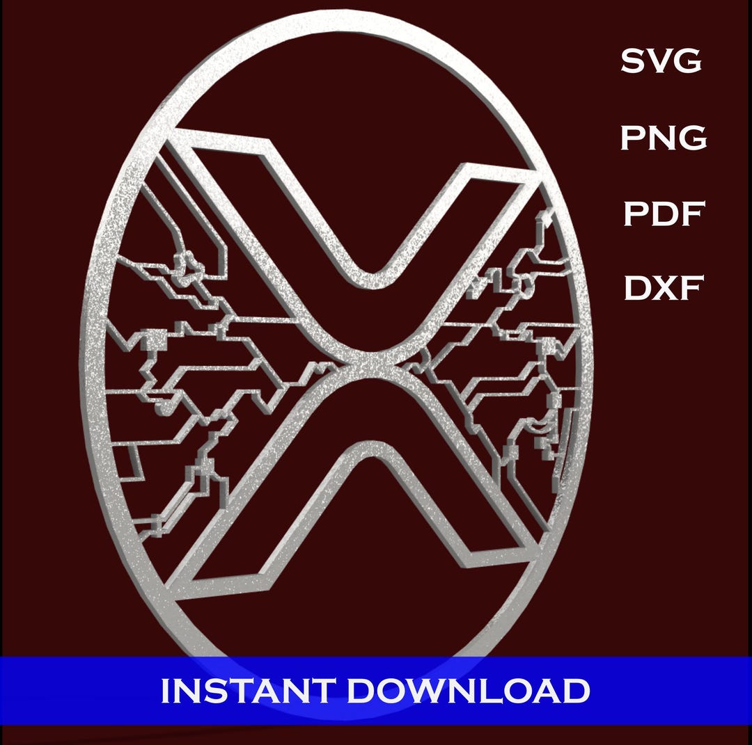 XRP Digital Files - Instant Download - Laser Cut Files - XRP Art - Etsy