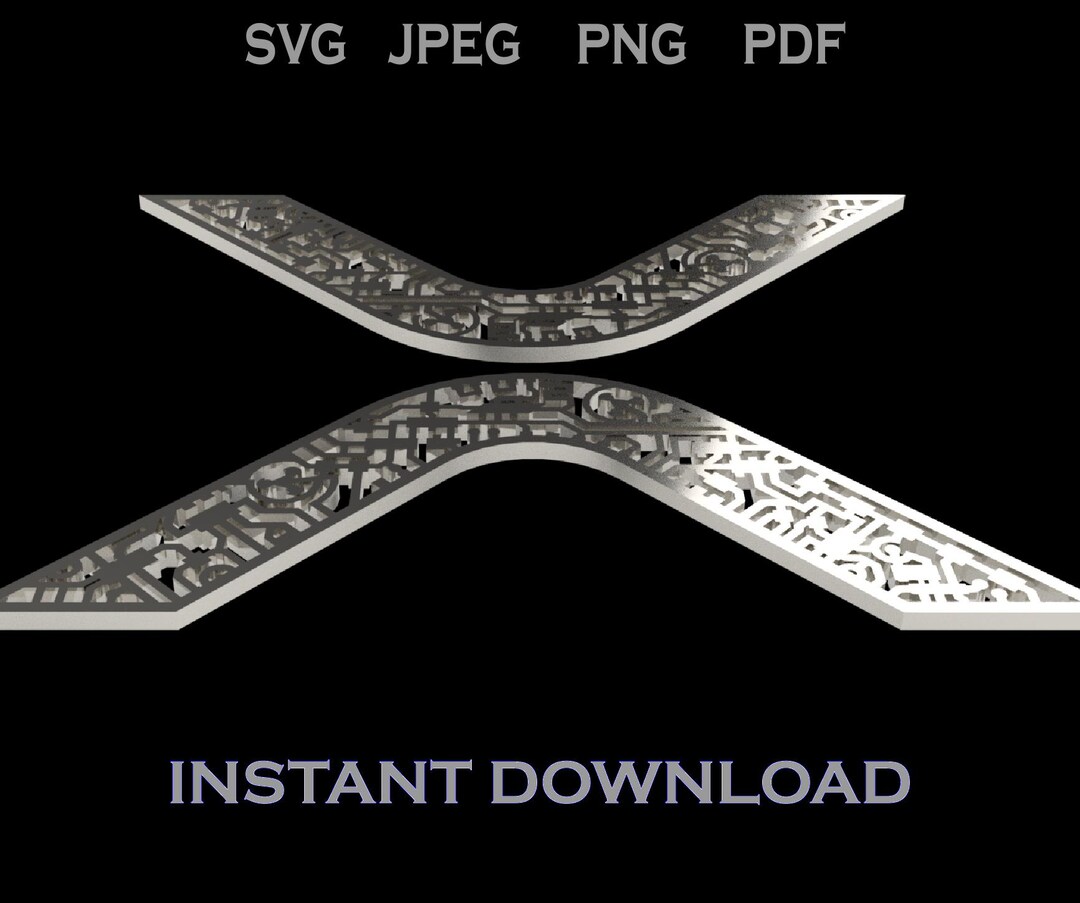 XRP Digital Files Circuit Symbol SVG for Laser Cutting Printing Makers ...