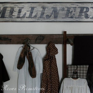 Early Looking Antique Primitive MILLINERY Wooden Sign - Etsy