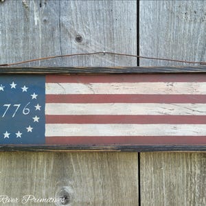 America 1776 Flag Wooden Hand Painted Sign USA - Etsy