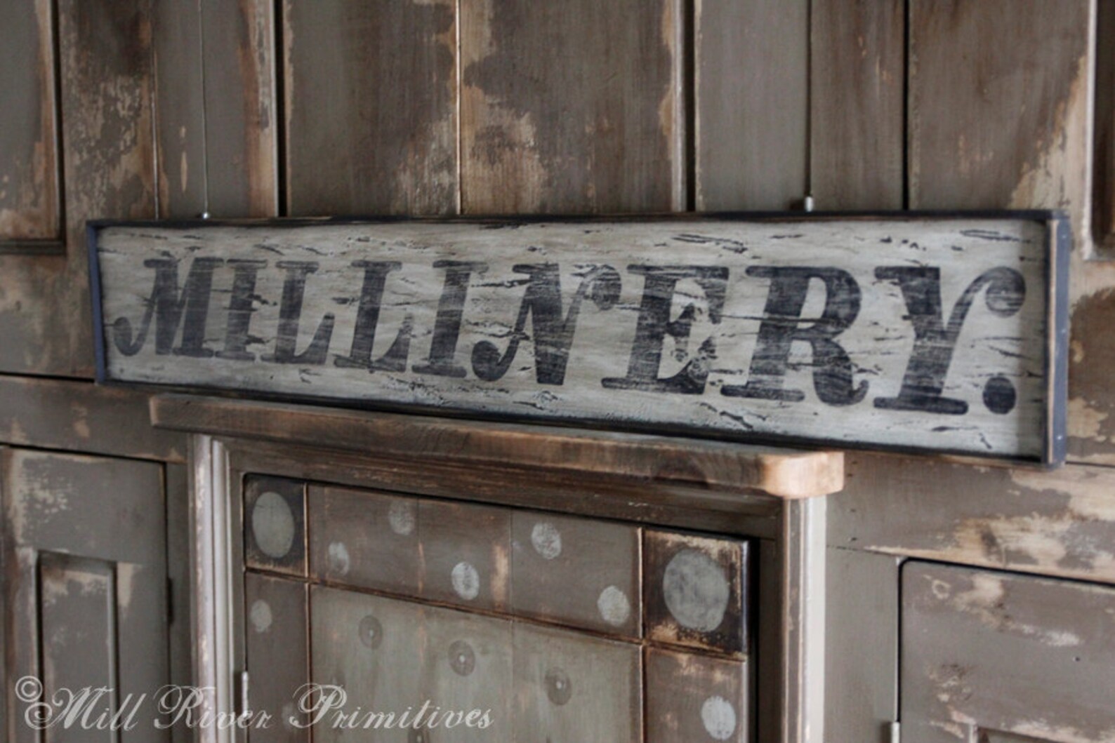 Early Looking Antique Primitive MILLINERY Wooden Sign - Etsy
