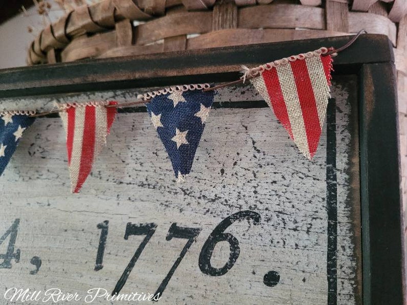 Primitive Patriotic July 4th, 1776 Wood Sign 4th of July, Independence ...