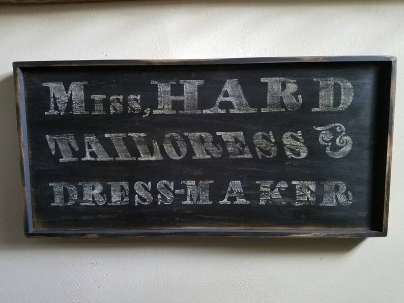 Early Looking Antique Primitive Dress Maker Sign Custom | Etsy